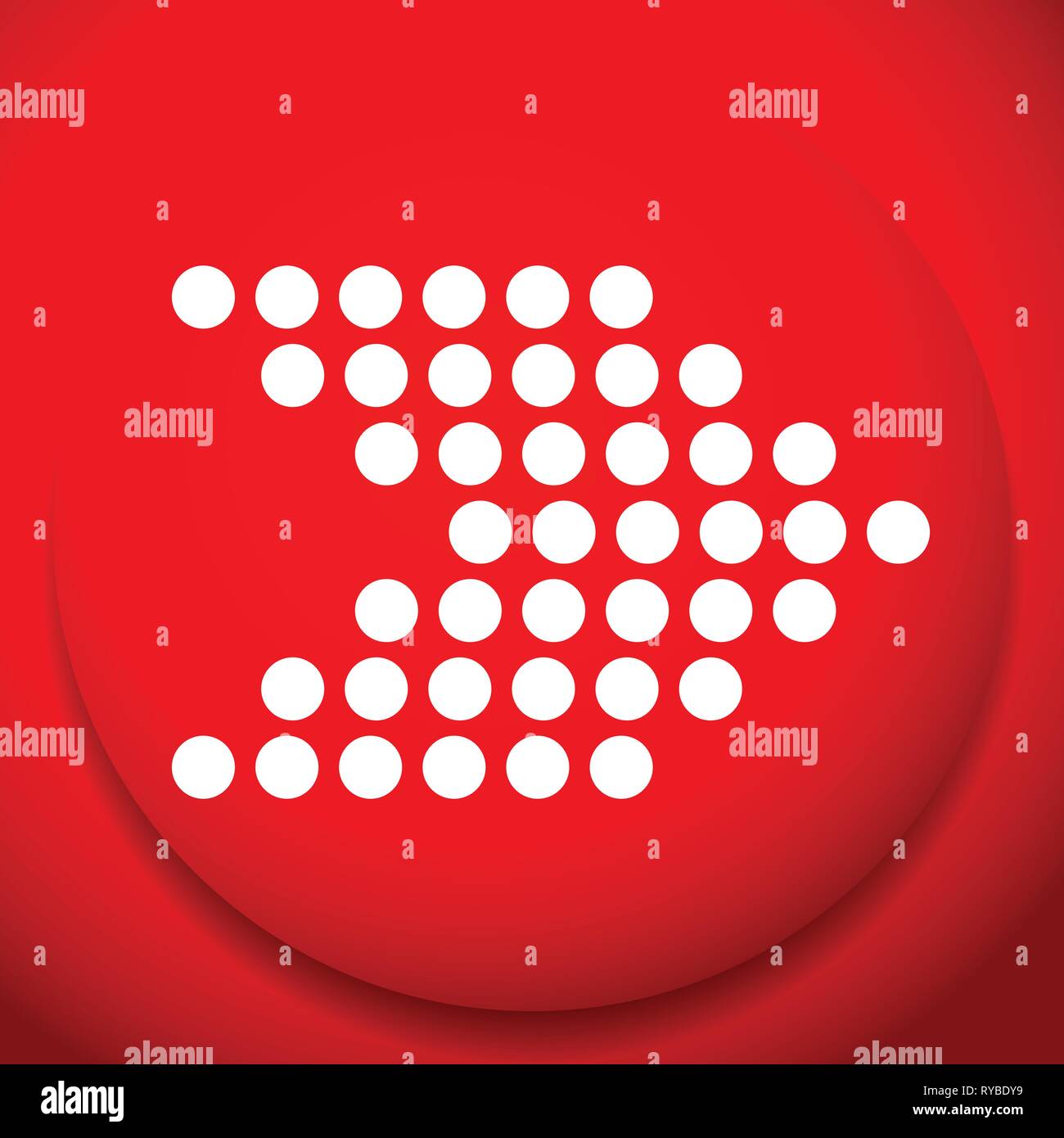 Icon, button with dotted arrow symbol. Right arrow Stock Vector Image ...