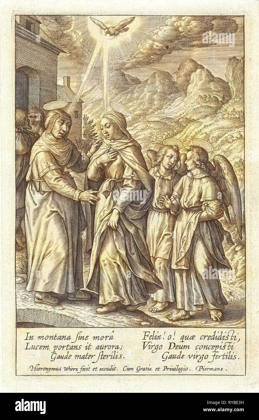 Visitation, Hieronymus Wierix, 1563 - before 1619 Stock Photo - Alamy