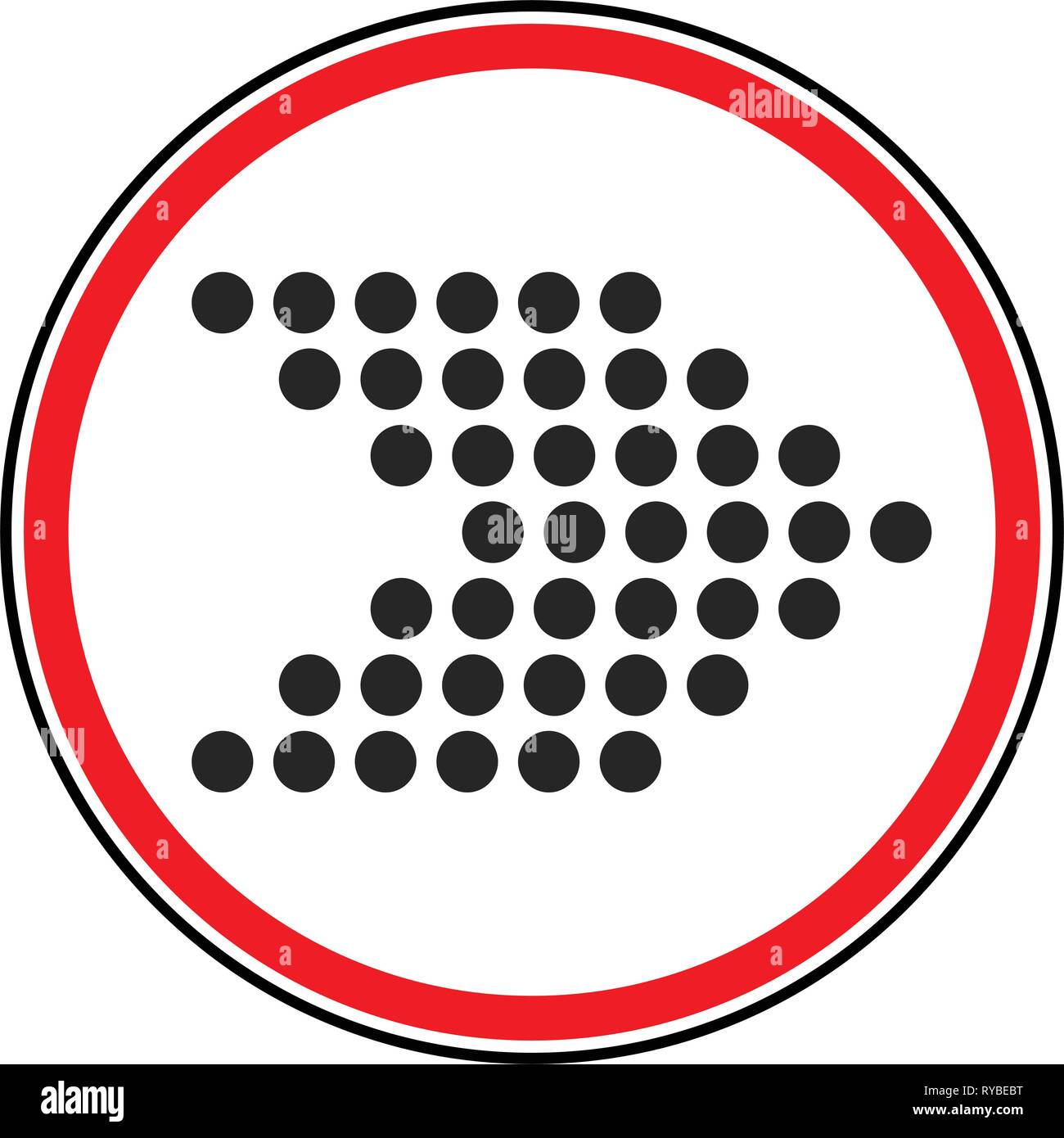 Icon, button with dotted arrow symbol. Right arrow Stock Vector Image ...