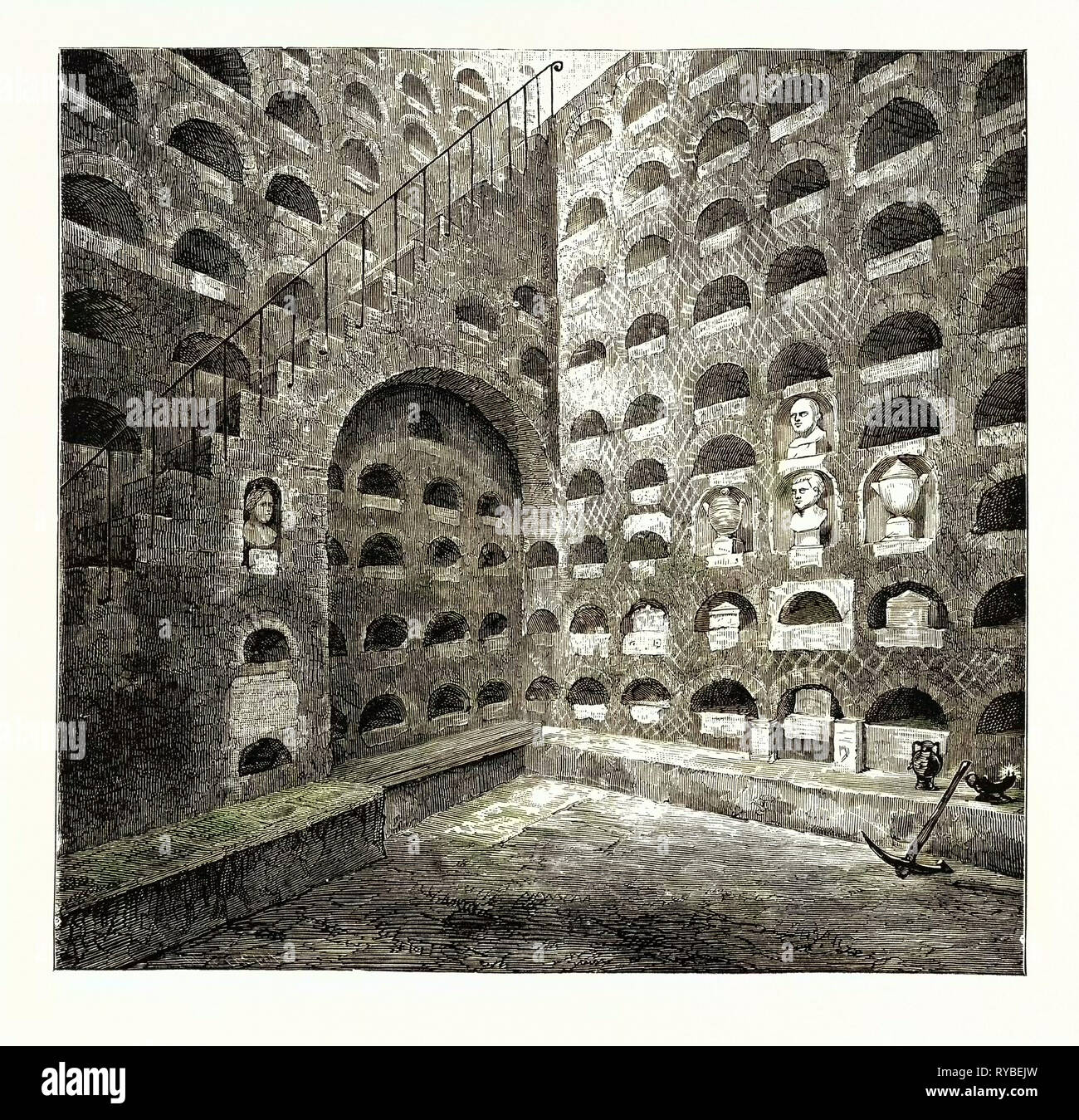 A Roman Columbarium Rome Italy Stock Photo - Alamy