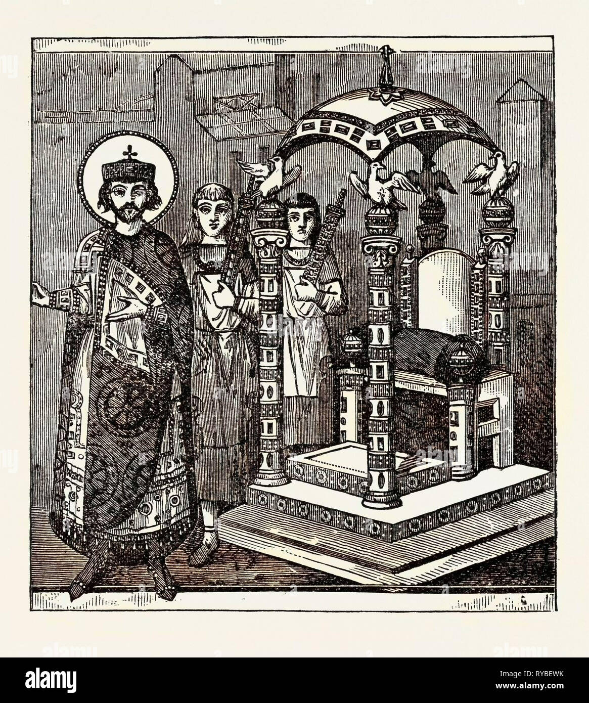 Throne of the Emperor of Constantinople Stock Photo - Alamy