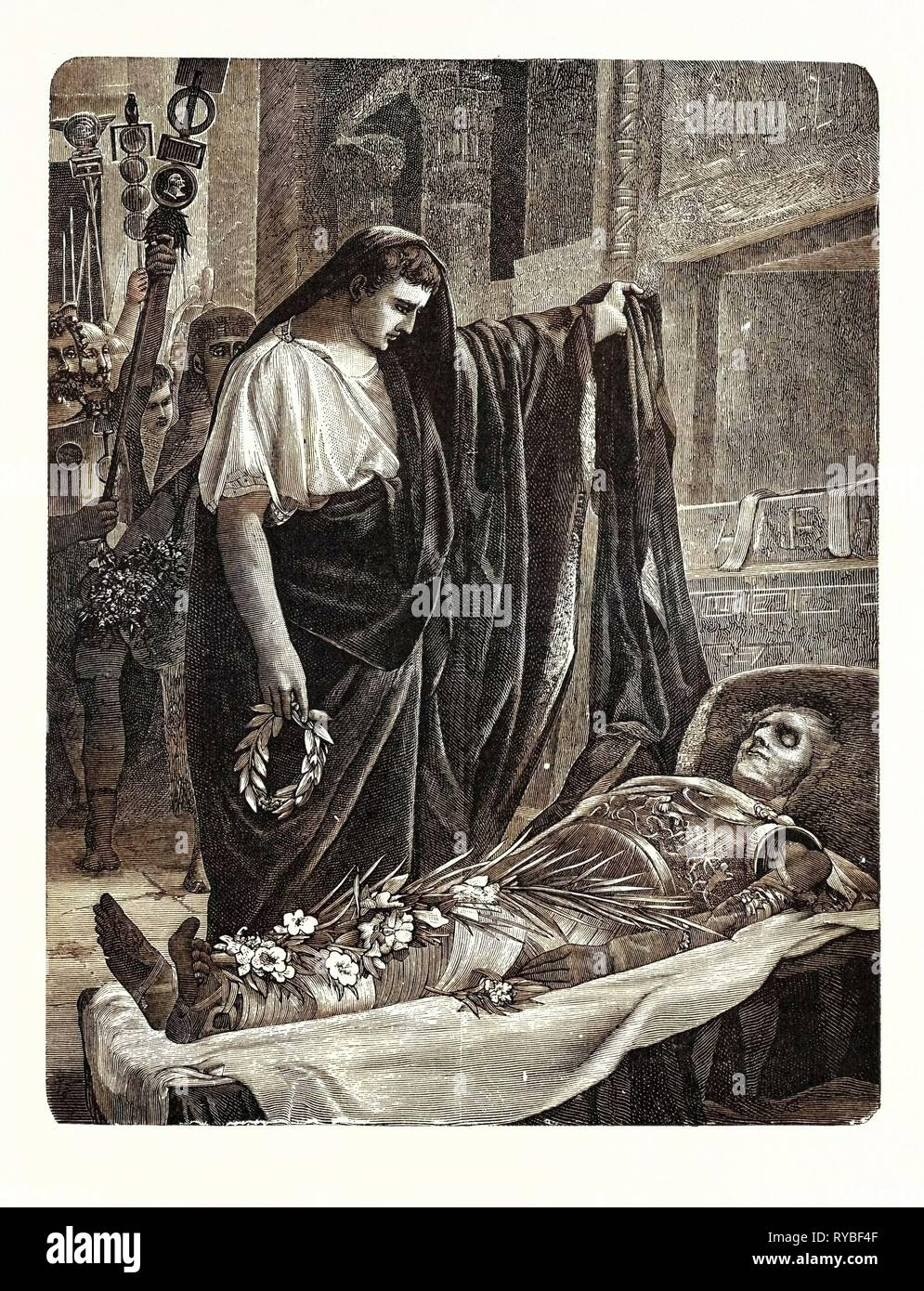 The Roman Emperor Before the Corpse of Alexander Stock Photo - Alamy