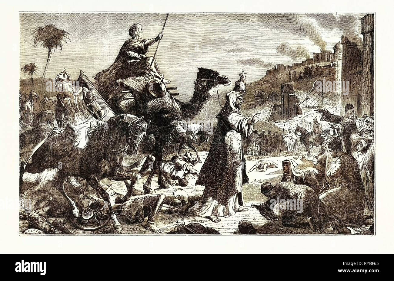 Entry of Omar Into Jerusalem Stock Photo - Alamy