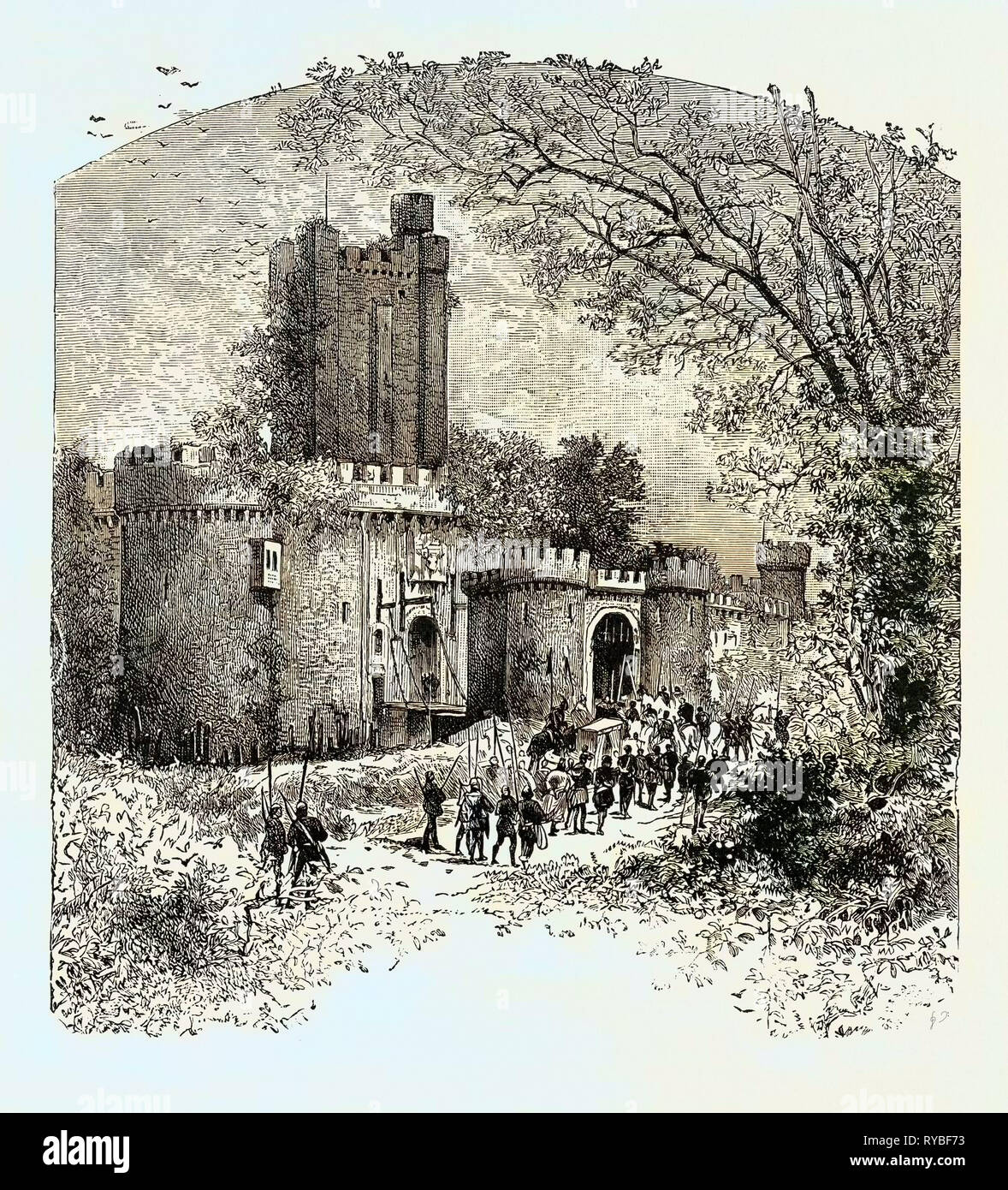 Feudal Castle in the Eleventh Century Stock Photo - Alamy