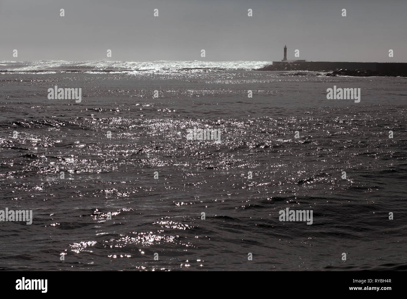Sun reflexes on the sea Stock Photo - Alamy