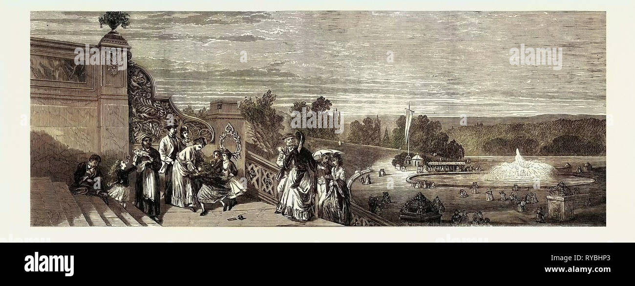 View of Central Park, New York, 1872 Stock Photo - Alamy