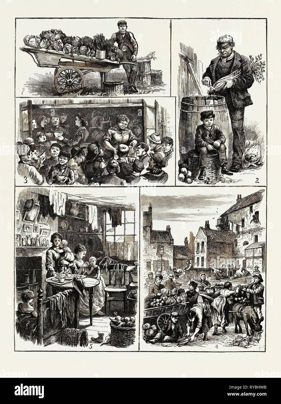 Costermongers barrow victorian hi-res stock photography and images - Alamy