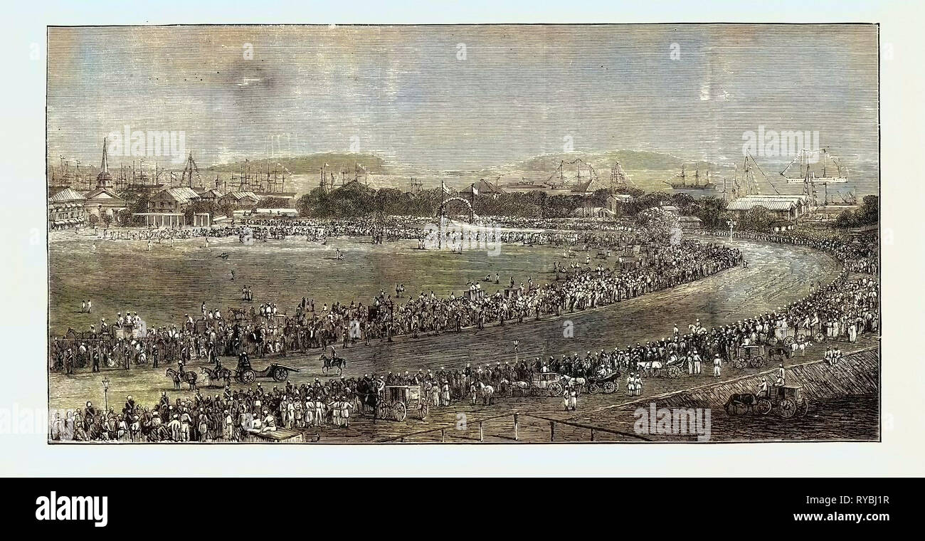 The Grand Durbar at Bombay: View from the West End of Wellington Road ...