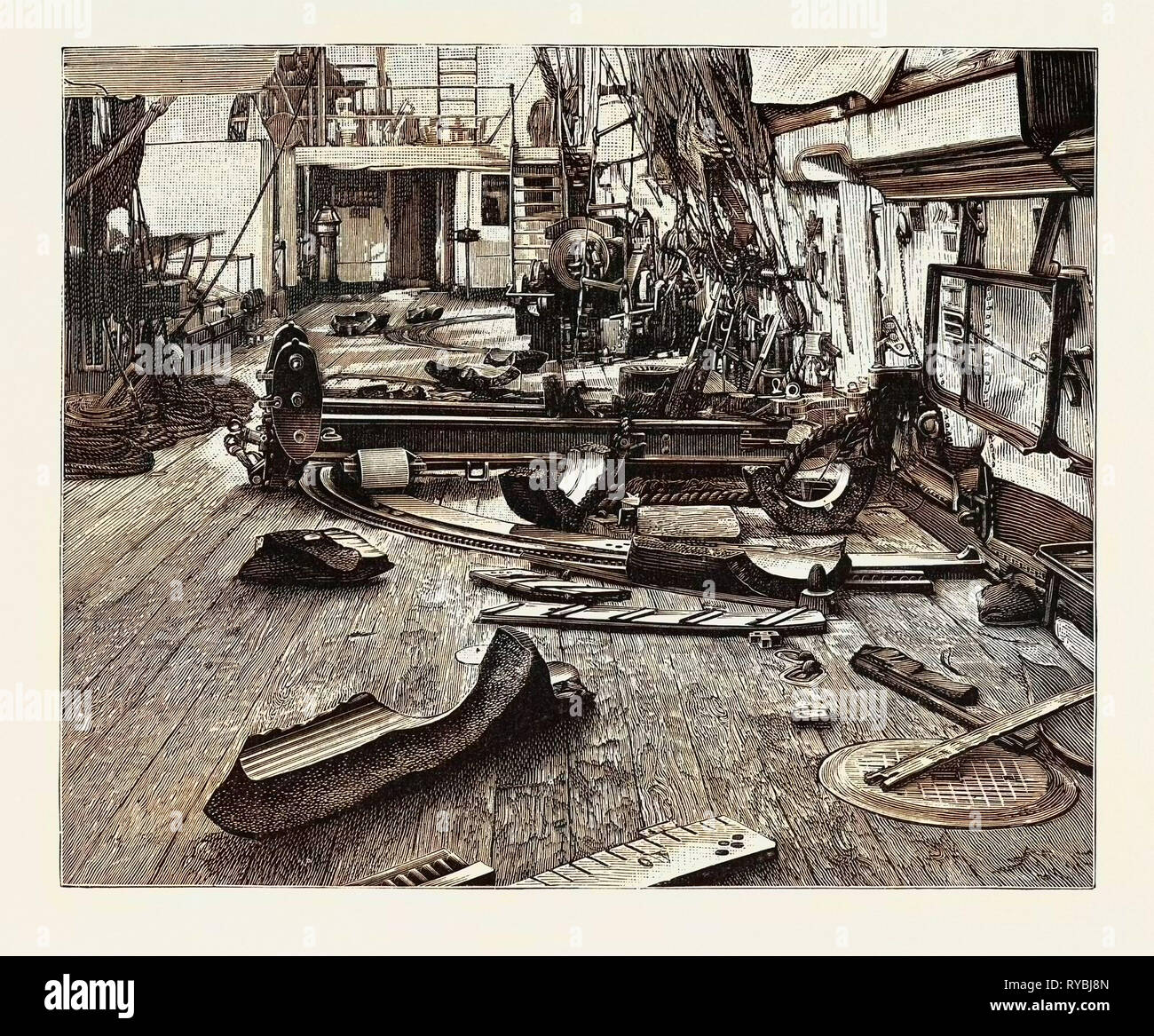 The Bursting of a Gun on H.M.S. 'Cordelia': Scene of the Accident on ...