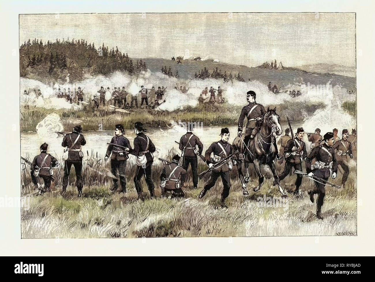 Military Manoeuvres at Aldershot: A Sham Fight: Close Quarters, a ...