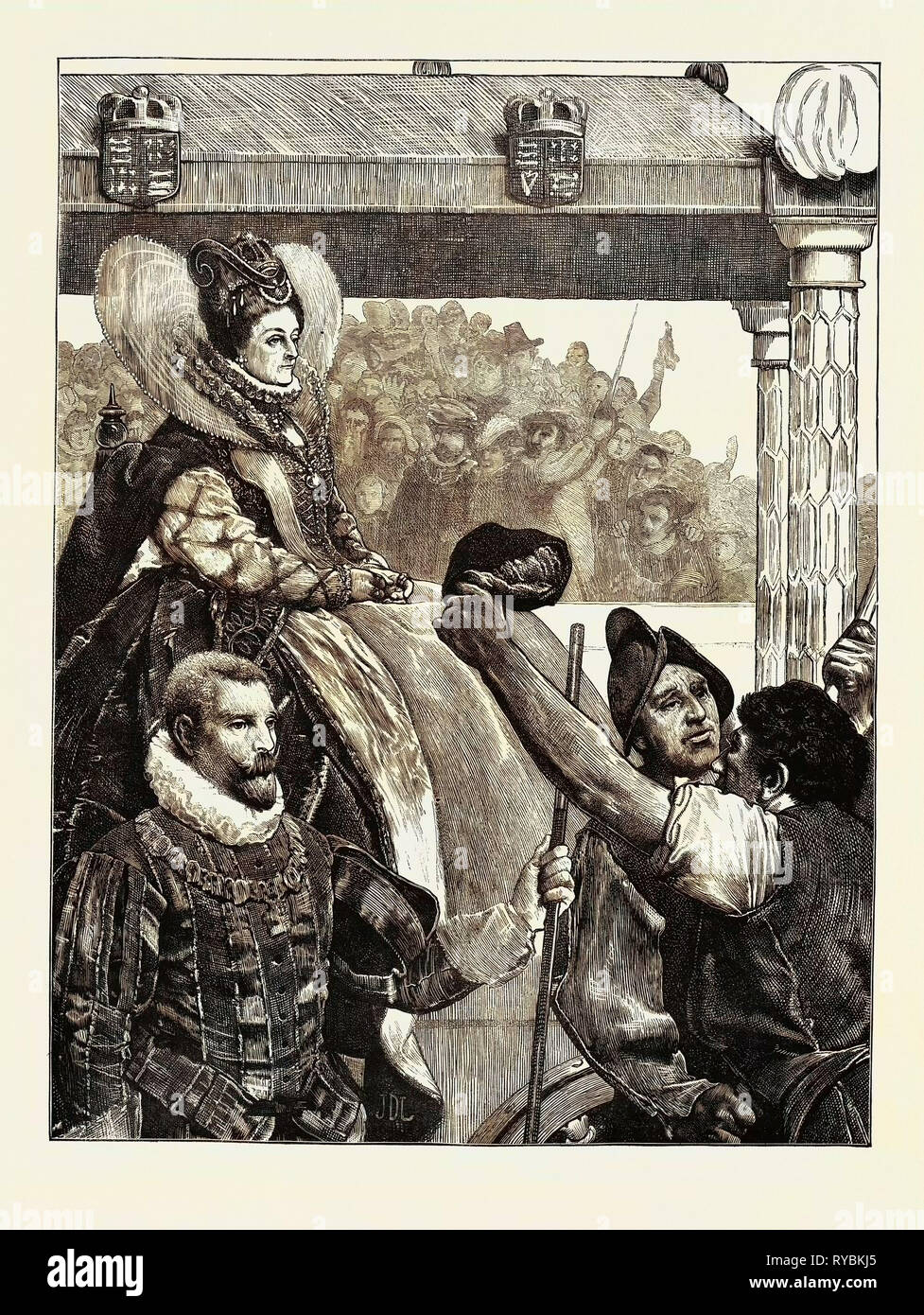 Queen Elizabeth, Sunday, November 24, 1588 Stock Photo - Alamy