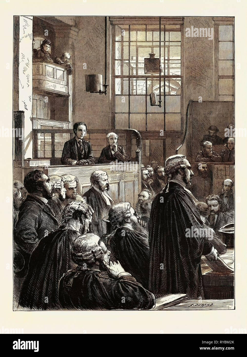 Court sketch victorian hi-res stock photography and images - Alamy