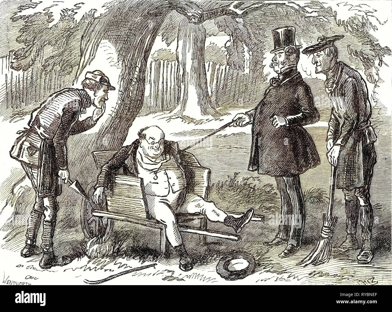 Pickwick Papers Who Are You You Rascal? Said the Captain Administering ...