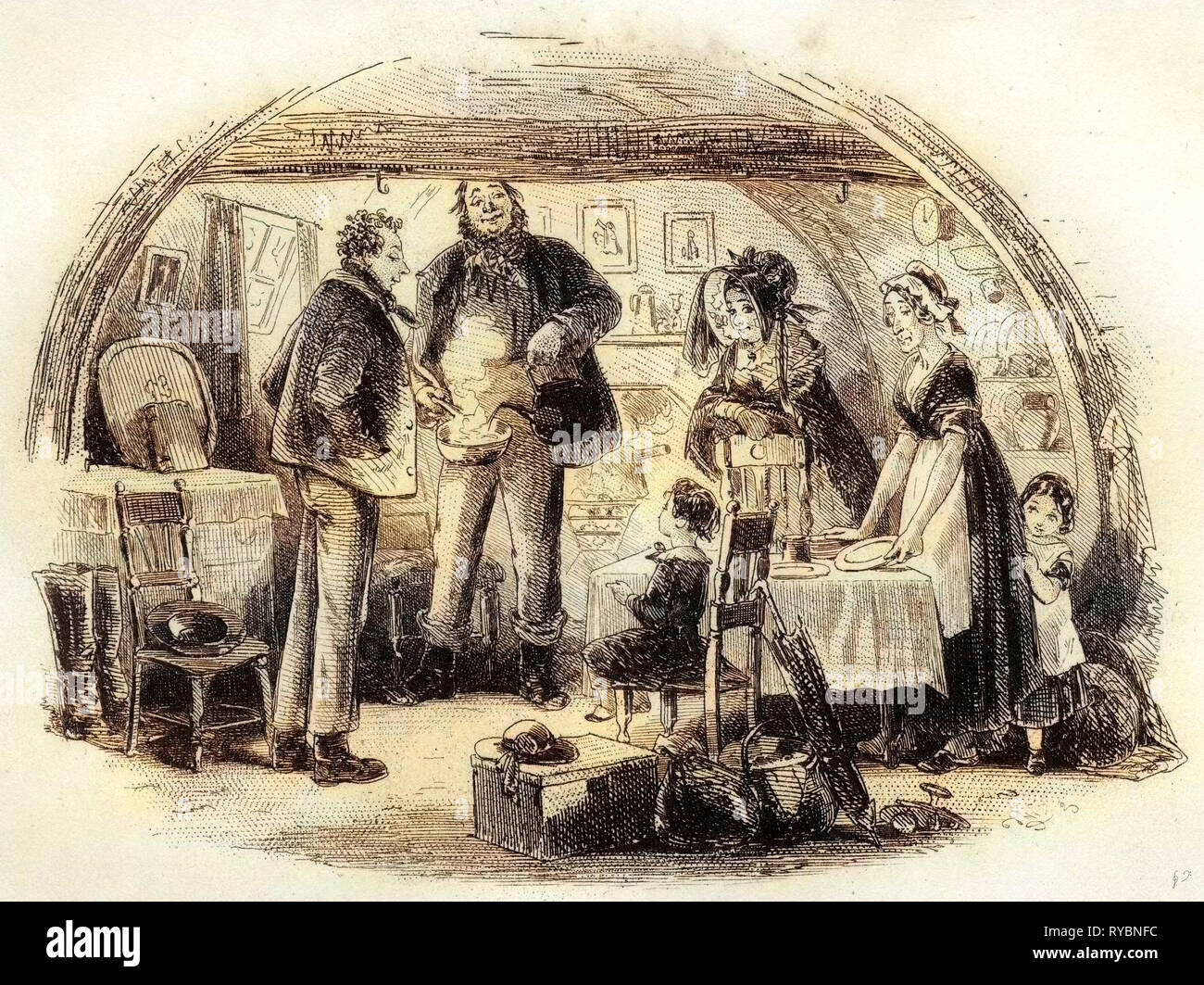 David Copperfield “I Am Hospitably Received by Mr. Peggotty Stock Photo ...