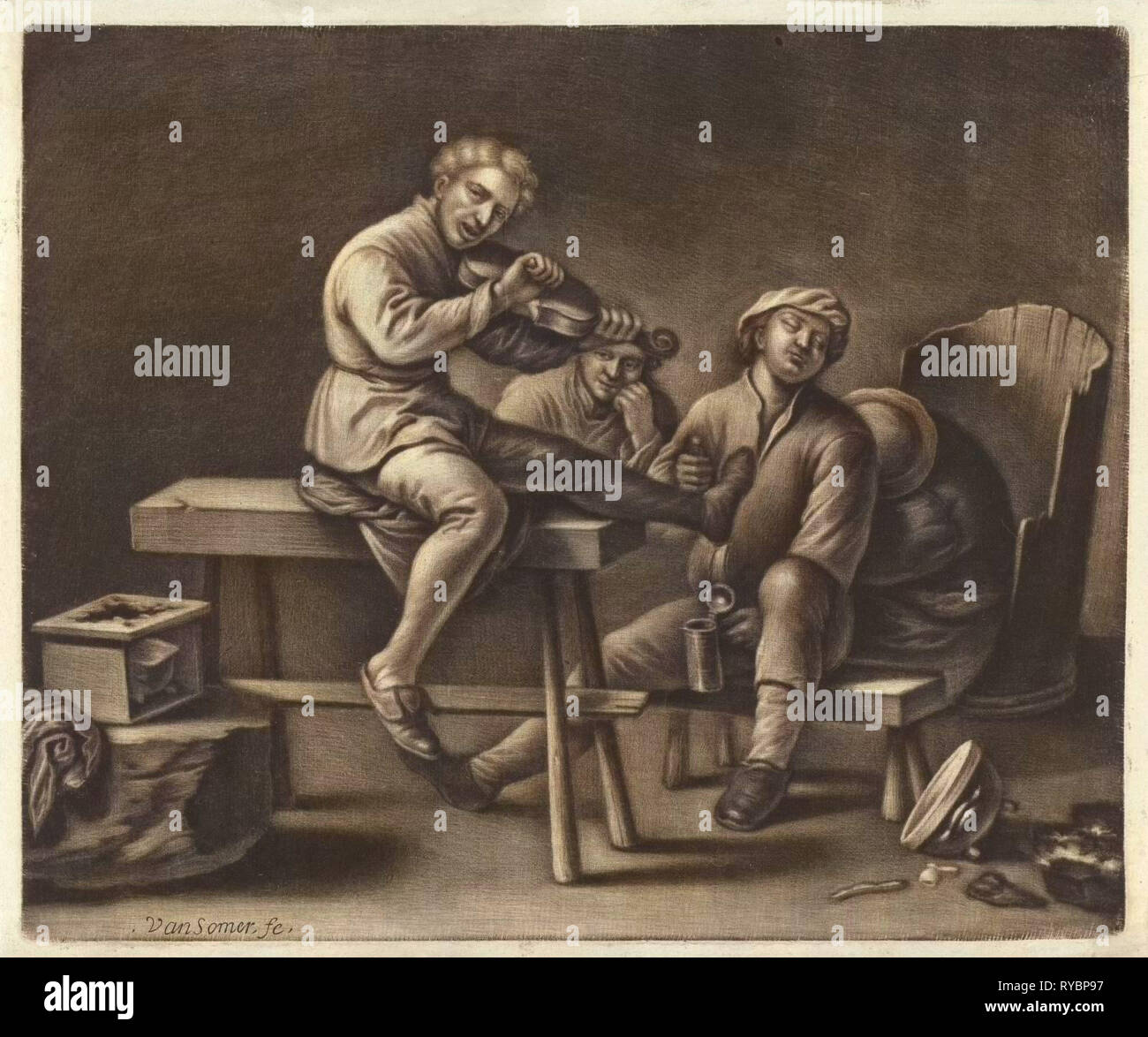 Violin Player in an inn, Wallerant Vaillant Jan van Somer, 1655 - 1700 ...