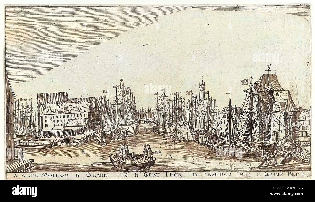 In and around the city of Danzig Series of 14 numbered prints, Aegidius ...