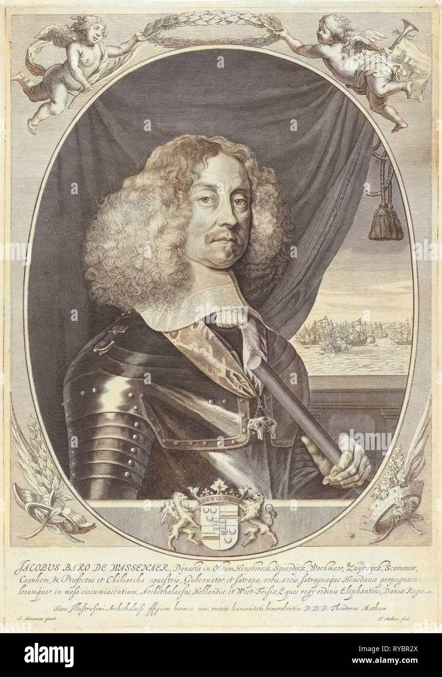 Portrait of Jacob Baron of Wassenaer heer van Obdam, print maker ...