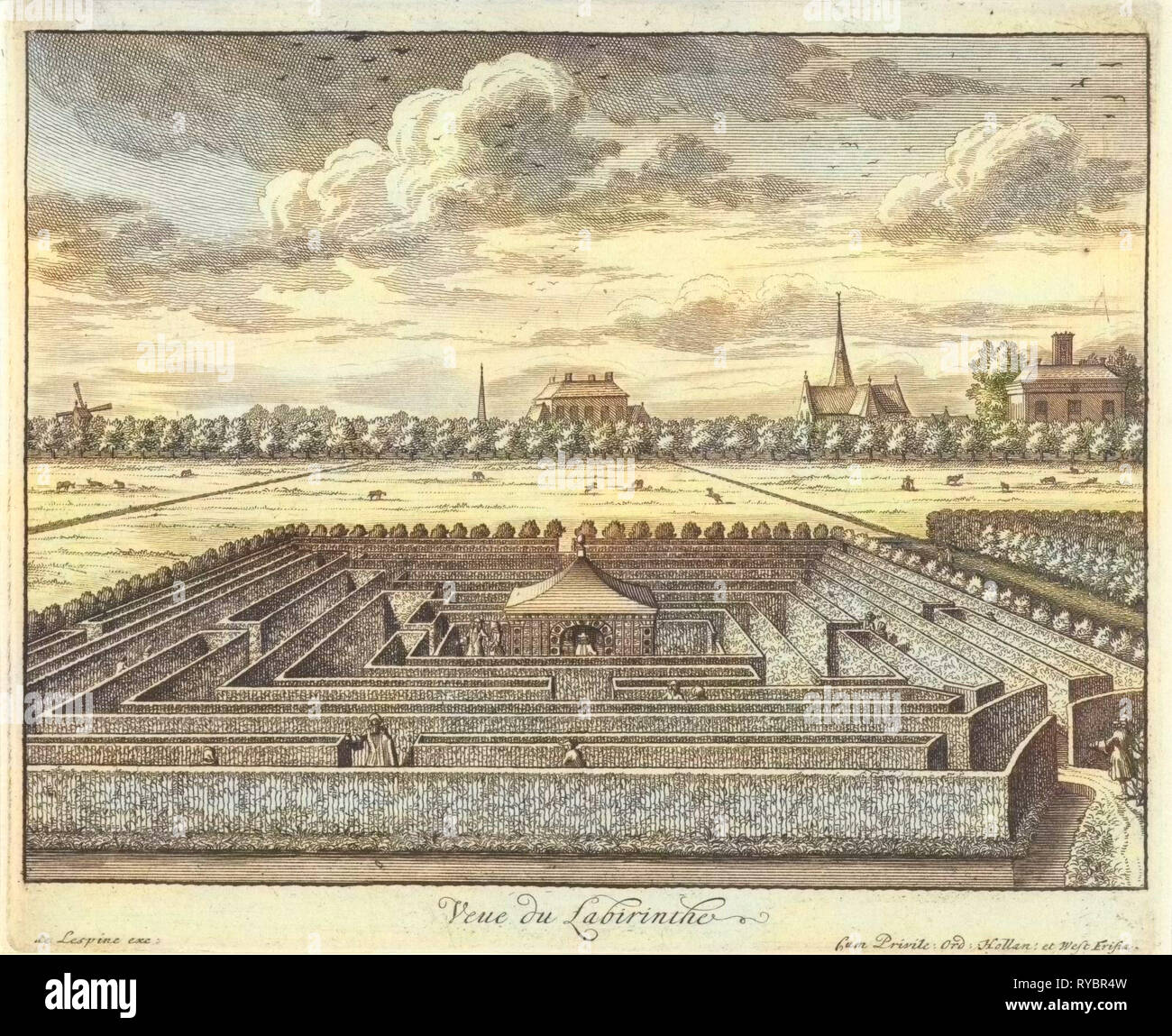 Labyrinth at Gunterstein, Breukelen, Joseph Mulder, Willem Swidde ...