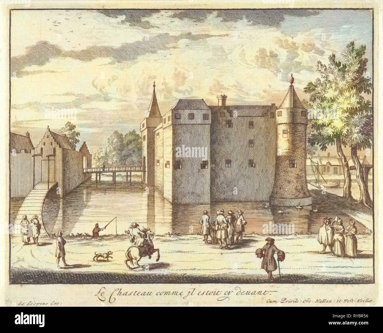 Castle Gunterstein as it was before, Breukelen, The Netherlands, Willem ...