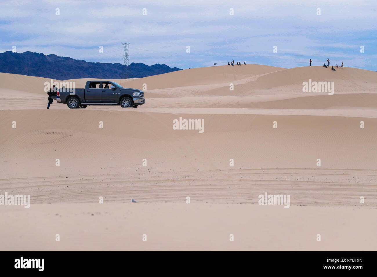 sand dunes of the Samalayuca desert, Chihuahua Mexico. 52 km south of ...