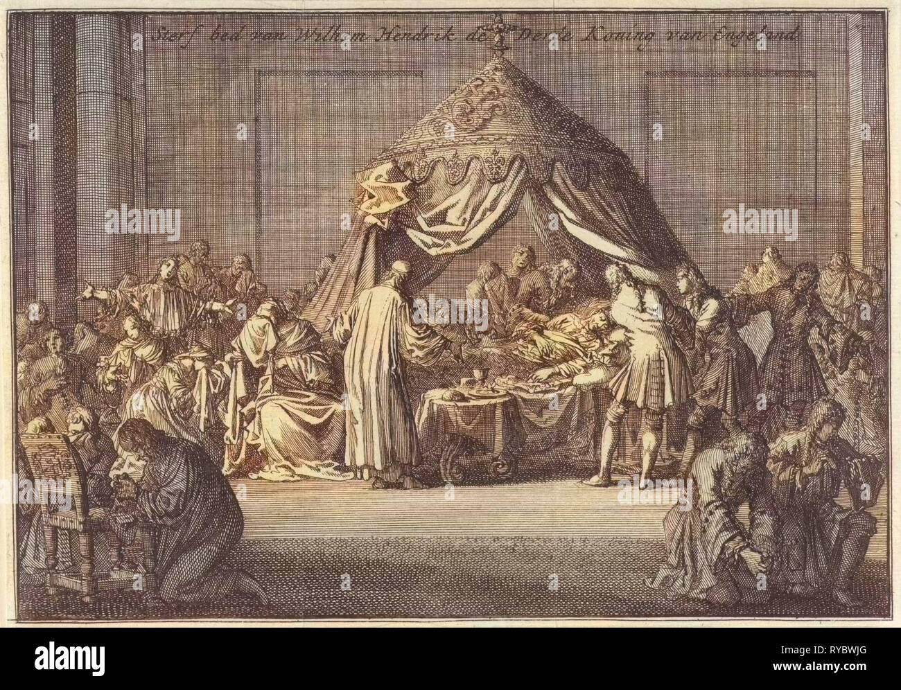 Death of King William III, 1702, Jan Luyken, Jan Claesz ten Hoorn, 1703 ...