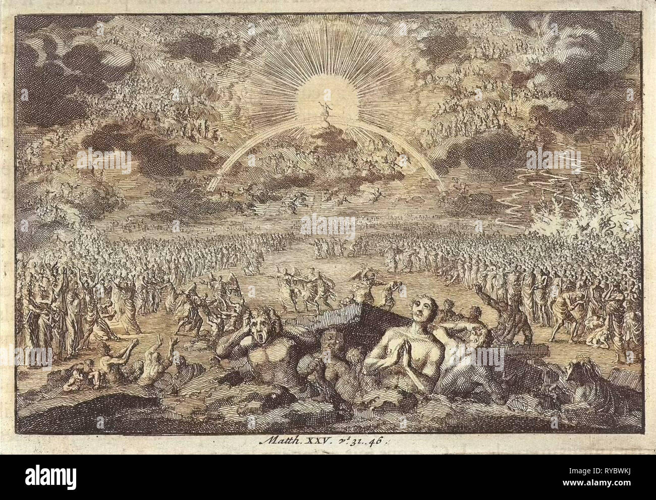 Last Judgment, Jan Luyken, Pieter Mortier, 1703 - 1762 Stock Photo - Alamy