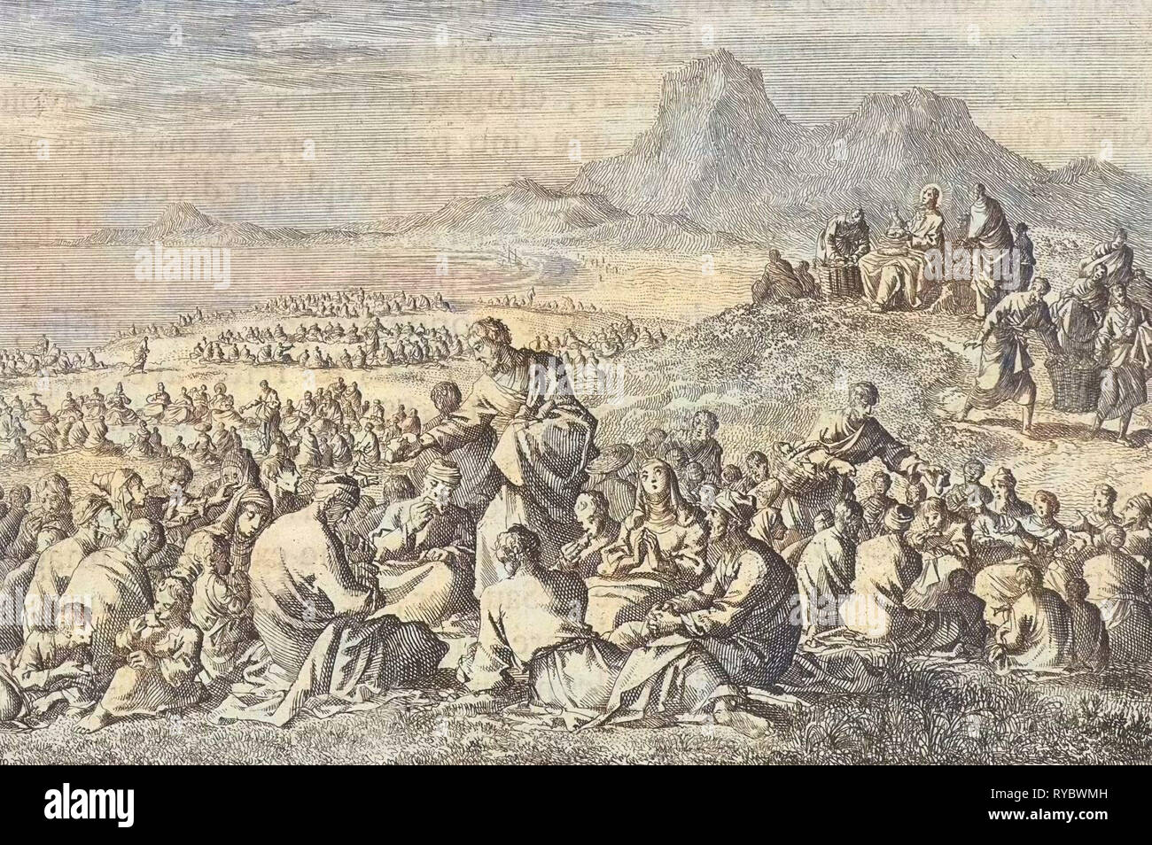 Miraculous multiplication of the seven loaves and the two fishes, Jan ...