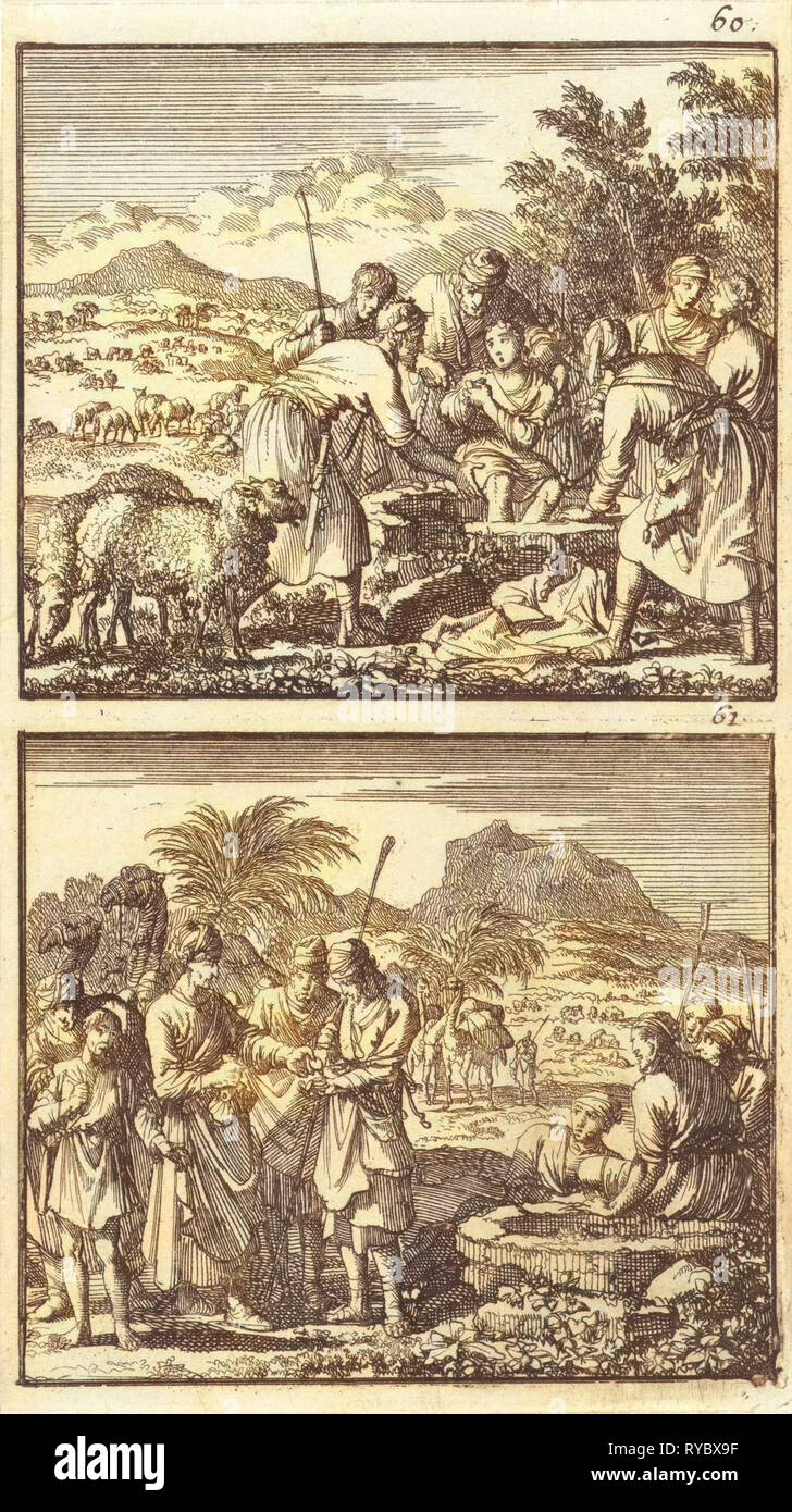 Joseph is thrown in the pit by his brothers, Joseph sold by his ...