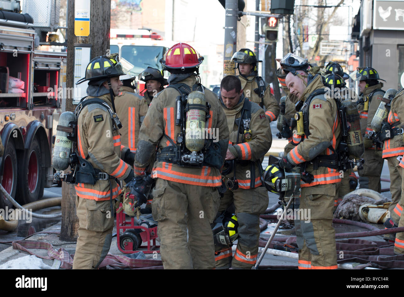 Fire fighting team vehicle hi-res stock photography and images - Alamy