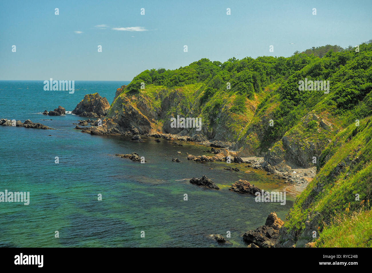 Black sea coast. Bulgaria. Balkans Stock Photo - Alamy