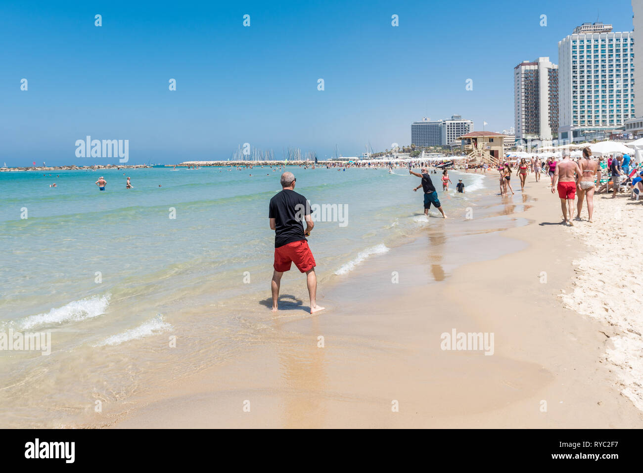 Matkot beach not woman not women hi-res stock photography and images ...