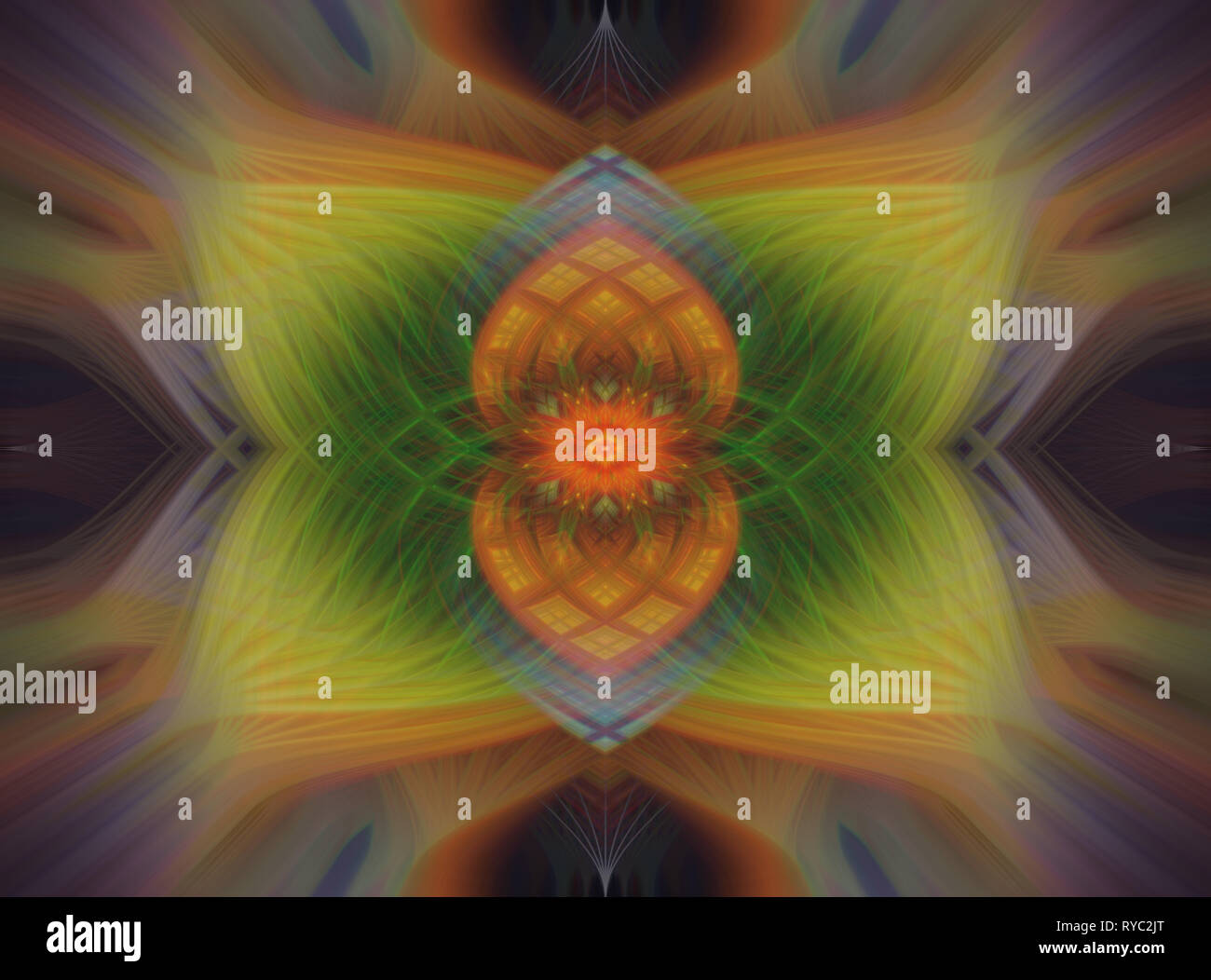 Fractal texture wallpaper, abstract flower. Swirl, twirl effect flowery ...