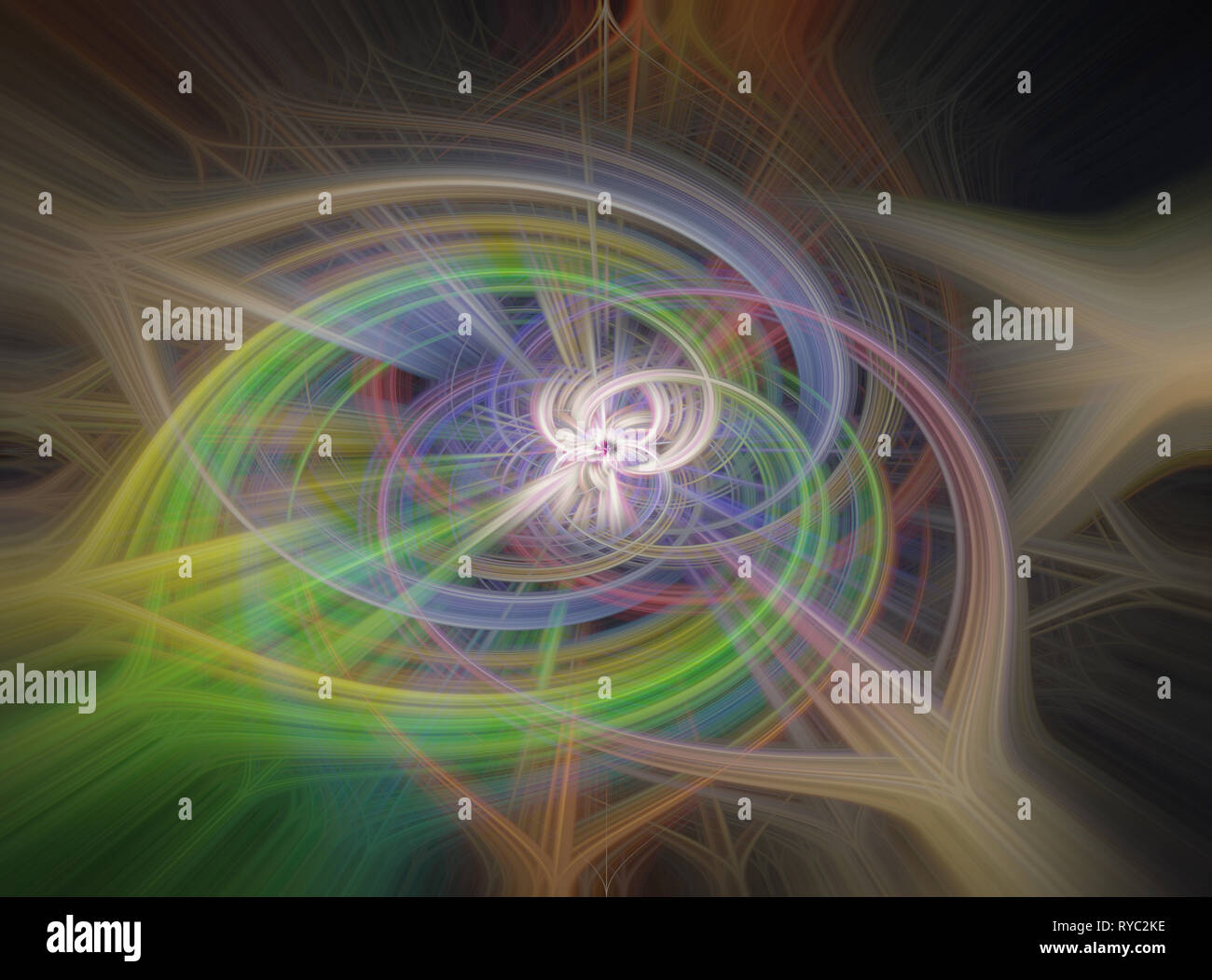 Fractal texture wallpaper, abstract flower. Swirl, twirl effect flowery ...