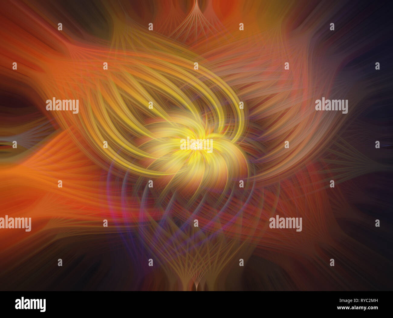 Fractal texture wallpaper, abstract flower. Swirl, twirl effect flowery ...
