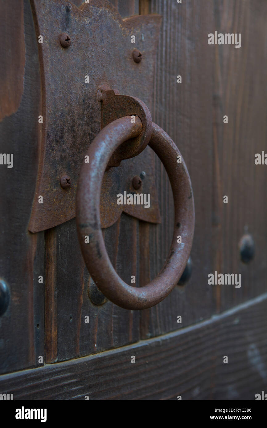 Old metal door knocker Tyre Lebanon Middle East Stock Photo - Alamy