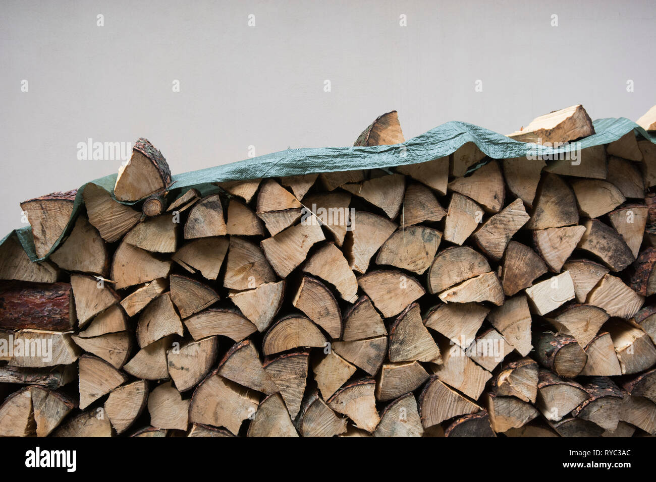 Pile of firewood outdoors Stock Photo - Alamy