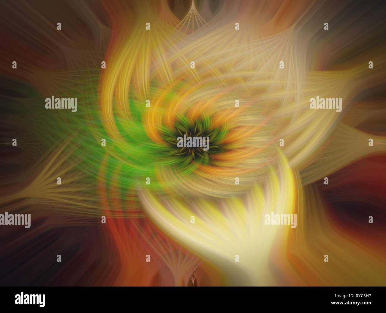 Fractal texture wallpaper, abstract flower. Swirl, twirl effect flowery ...