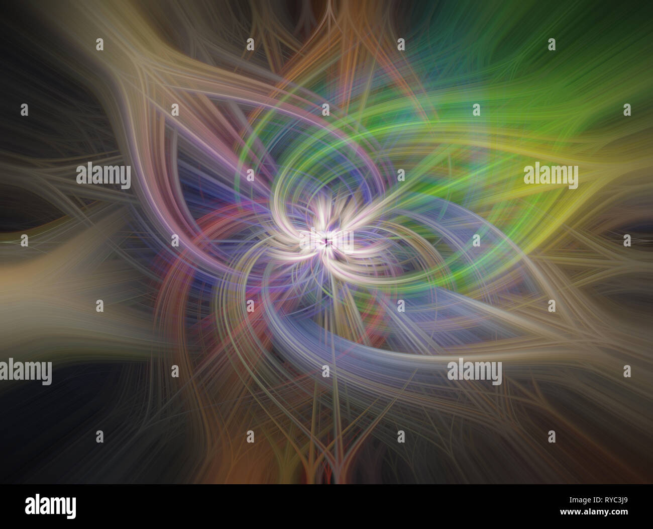 Fractal texture wallpaper, abstract flower. Swirl, twirl effect flowery ...