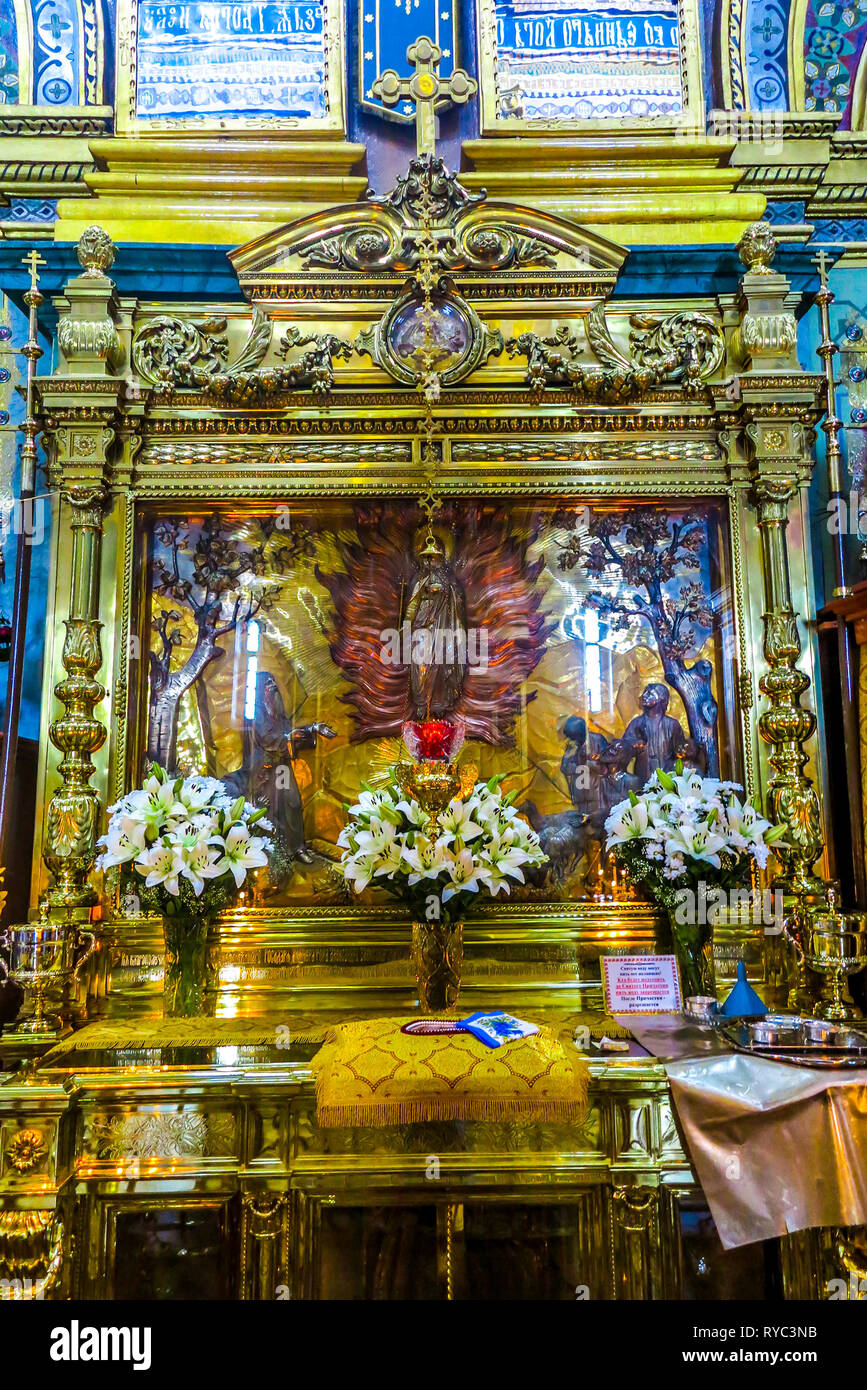 Pochaiv Lavra Orthodox Christian Monastery Complex Dormition Cathedral Wonderworking Icon of the ...