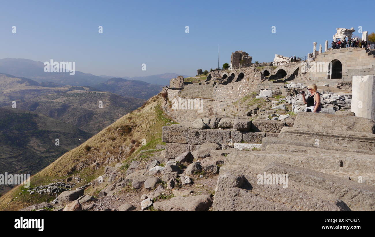 Archaeological site of Pergamon, Turkey Stock Photo - Alamy