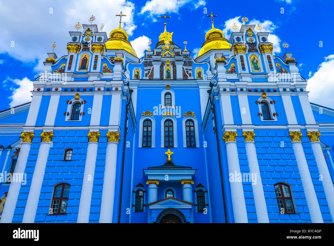 Saint michael's golden domed monastery hi-res stock photography and images - Alamy