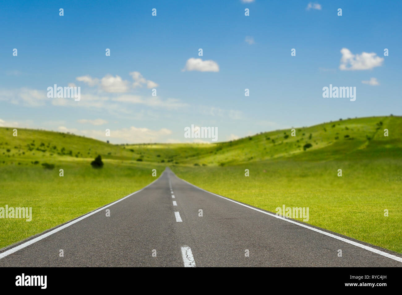 Cars driving through asphalt road hi-res stock photography and images ...