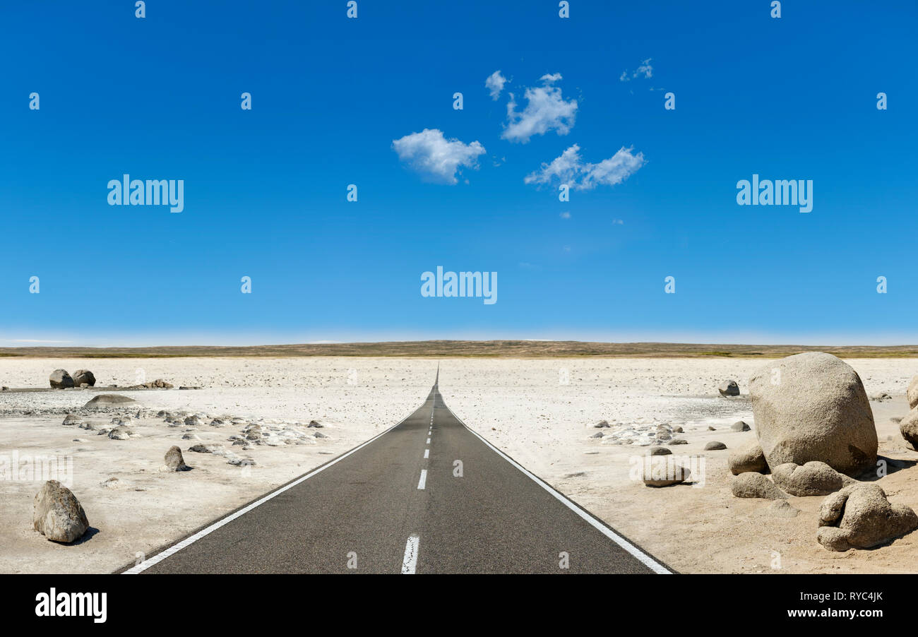 Sunny landscape road hi-res stock photography and images - Alamy
