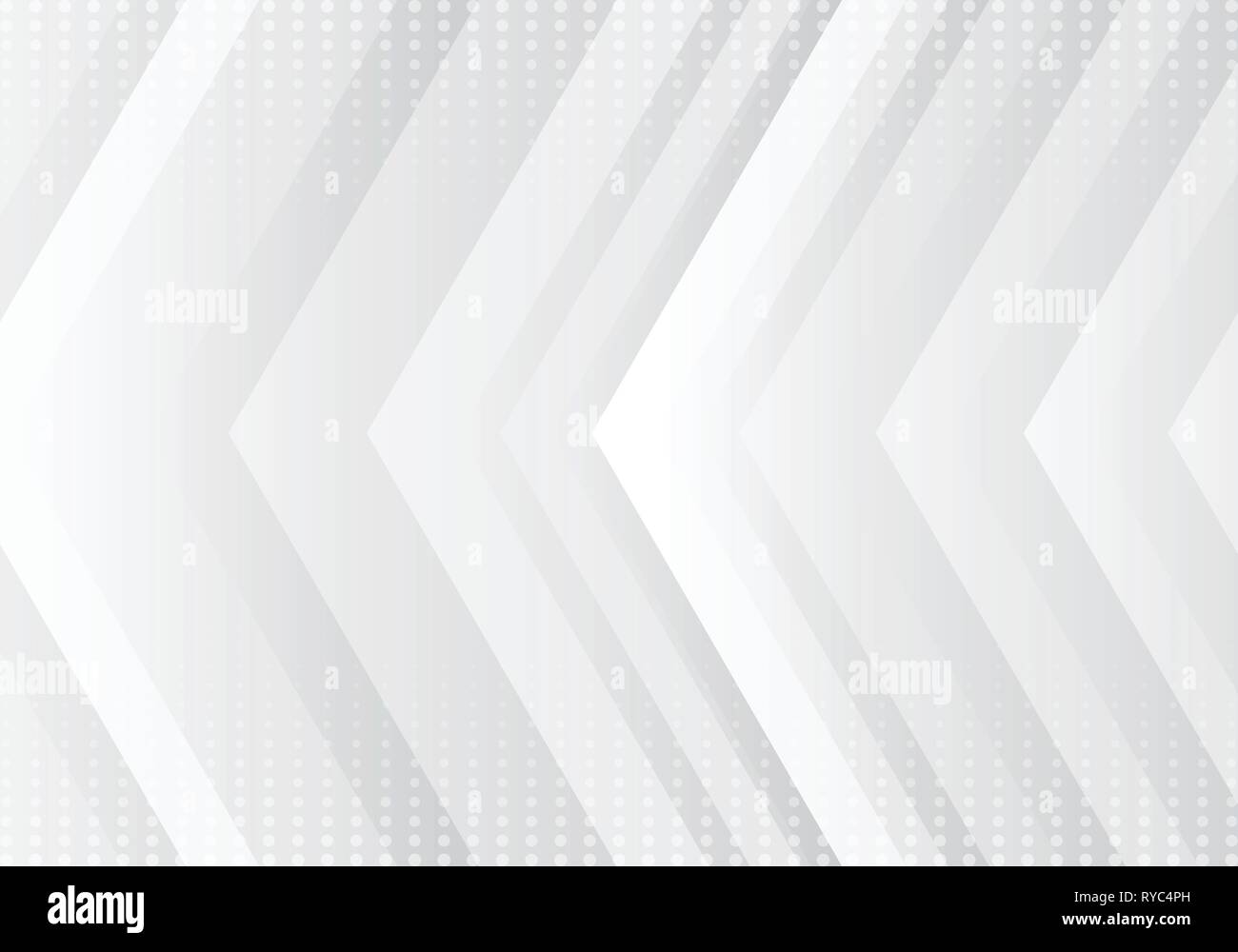 Abstract gradient gray and white arrows pattern technology futuristic ...