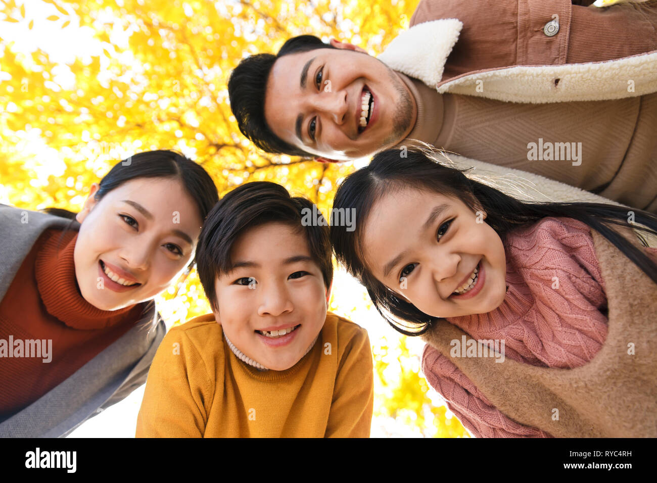 A happy family Stock Photo - Alamy