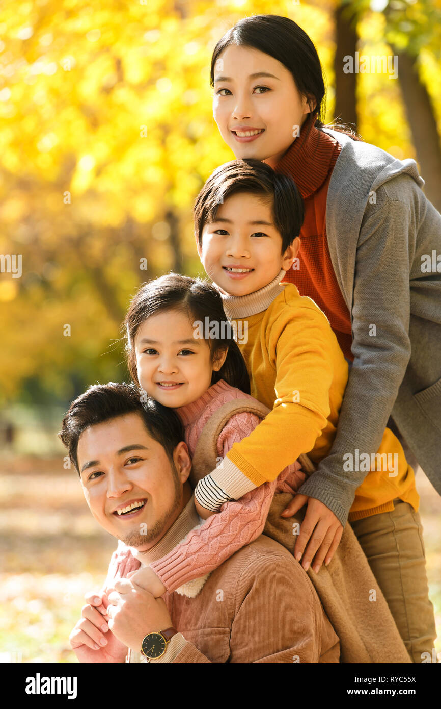A happy family Stock Photo - Alamy