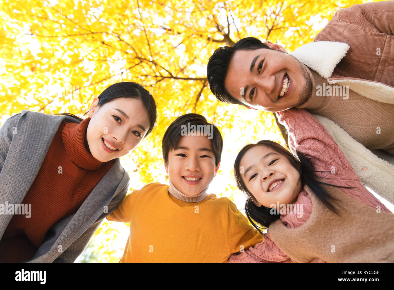 A happy family Stock Photo - Alamy