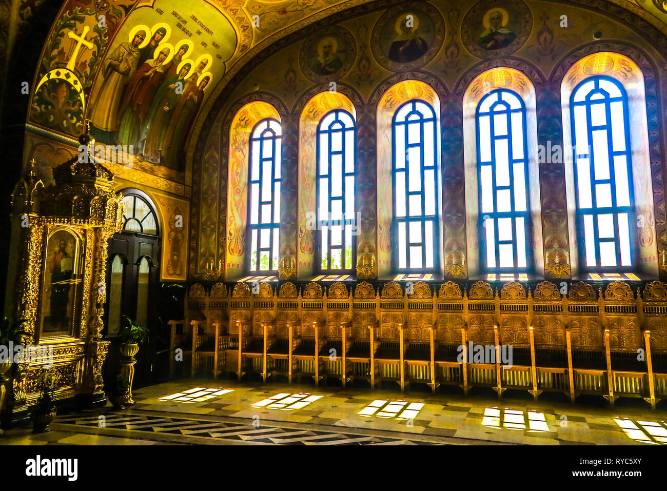 Chernivtsi Holy Ascension Banchensky Monastery Stasidia Chairs Windows ...