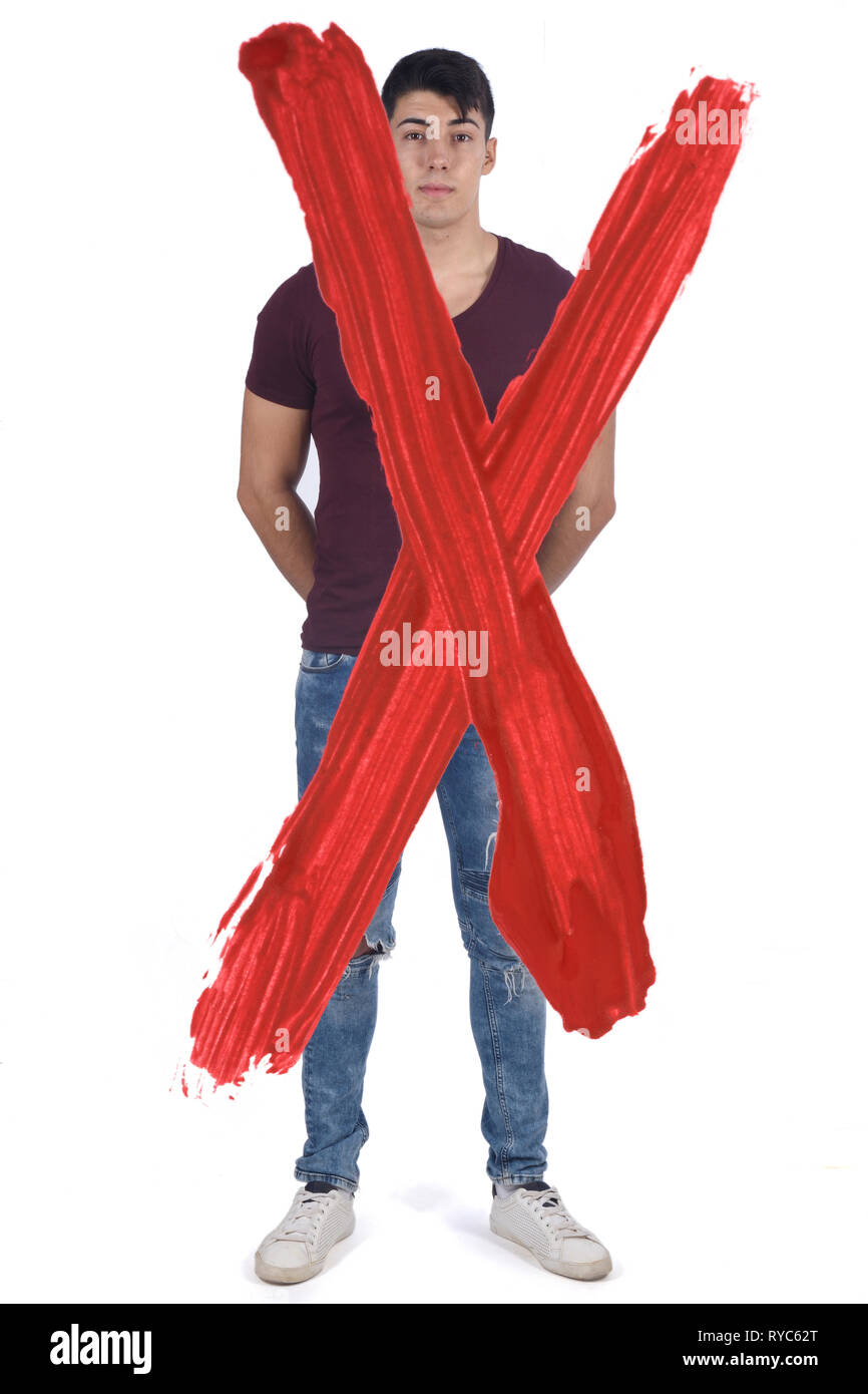 man with red cross Stock Photo - Alamy