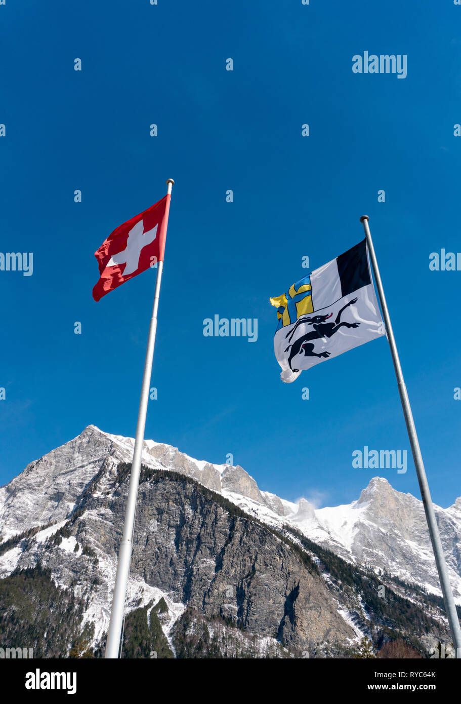 Grisons flag hi-res stock photography and images - Alamy